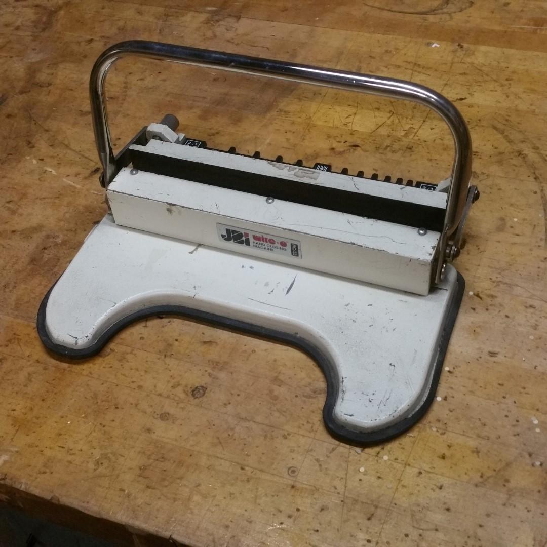 Lot #82: JBI Wire-O Hand Closing Machine - WireBids